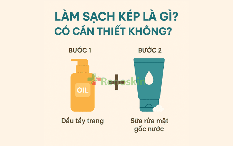 Làm sạch kép là gì? Có cần thiết không? - Renoskin